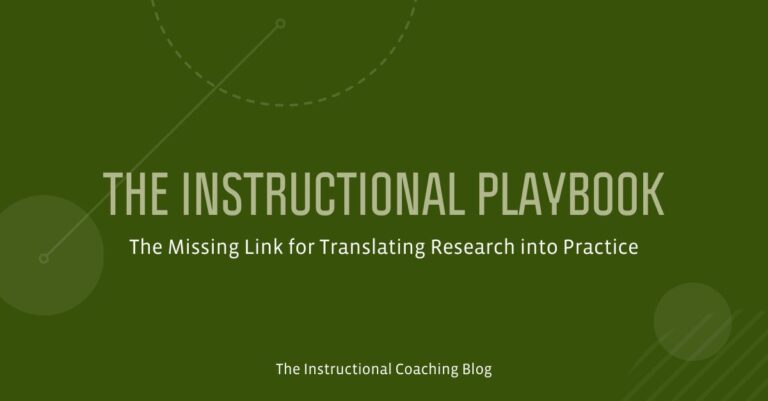 The Instructional Playbook: The Missing Link for Translating Research ...